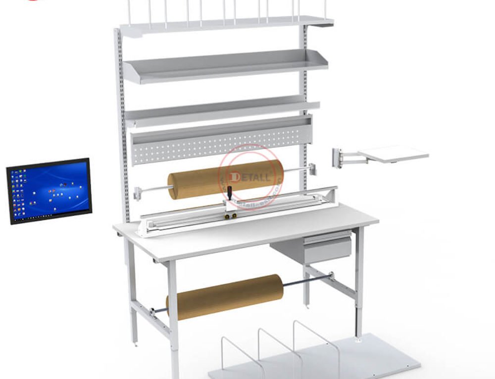 Side rod packing station - Detall Packing table，packing station